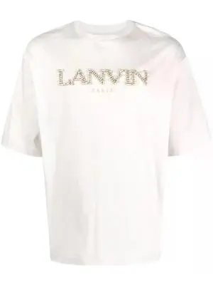 Lanvin Embroidered T-shirts For Men