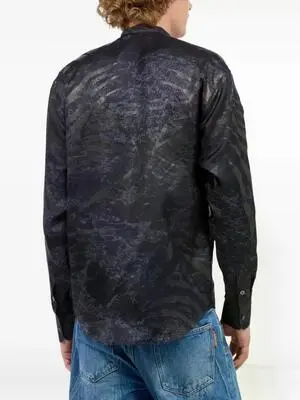 Roberto Cavalli Animal-print Silk Shirt