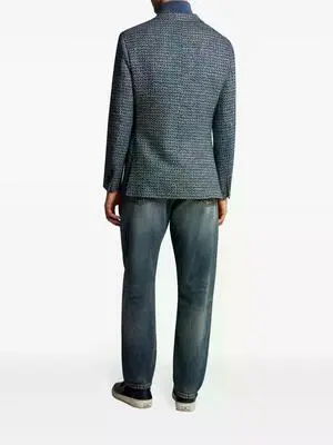 Etro Single-breasted Wool Blazer - Blue