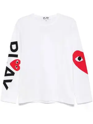 Play Comme Des Garcon Heart-print T-shirt