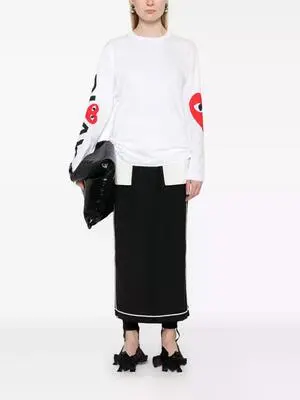 Play Comme Des Garcon Heart-print T-shirt