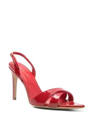 GINISSIMA 95mm Thea Sandals - Red