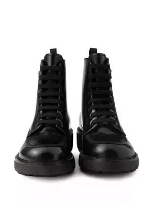Prada Brushed-leather Boots