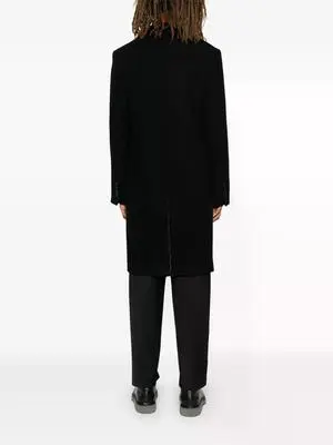 AMI Paris Single-breasted Virgin Wool Coat