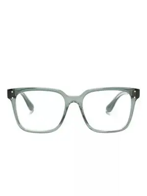 Oliver Spencer Parcell Square-frame Glasses - Green