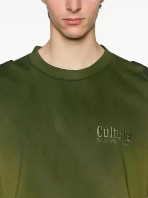 CULTURA Embroidered-logo T-shirt