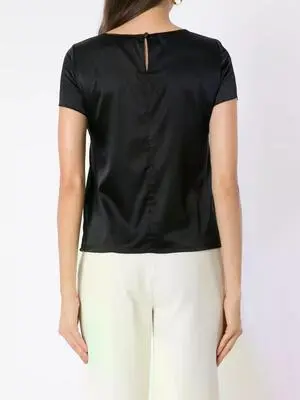 Emporio Armani Stretch-silk Blouse - Blue