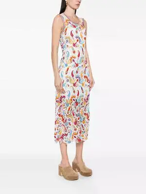 Etro Floral-lace Midi Dress