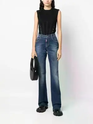 Dsquared2 Logo-patch Flared Jeans