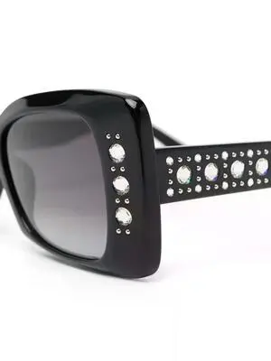 SWAROVSKI Crystal-embellished Square-frame Sunglasses