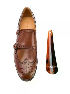 SCAROSSO Kate Leather Monk Shoes