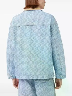 Gcds Monogram-print Denim Jacket