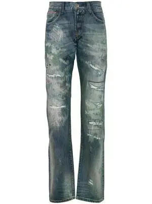 Private Stock Labs Whiskering Jeans For Men