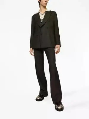 Dolce & Gabbana Straight-leg Stretch-wool Trousers