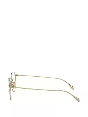 Oliver Spencer Coleridge Round-frame Glasses - Metallic