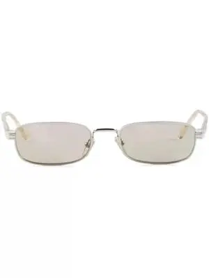 Prada Rectangle Frame Sunglasses - Silver