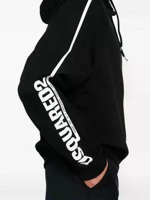 Dsquared2 Logo Print Cotton Hoodie