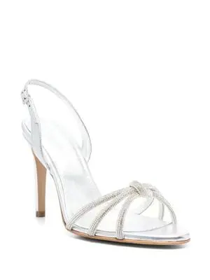 GINISSIMA 95mm Daisy Embellished Slingback Sandals