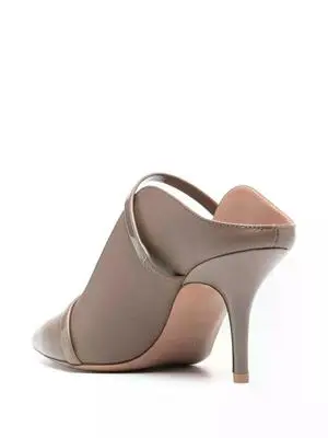 MALONE SOULIERS Maureen 70mm Leather Mules - Neutrals