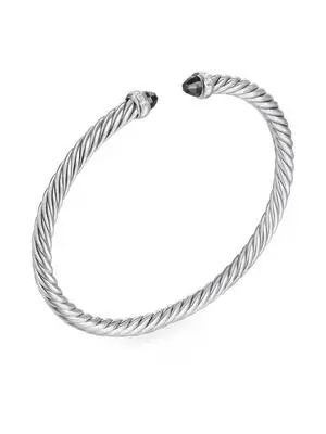 David Yurman Sterling Cablespira® Flex Diamond & Onyx Bracelet