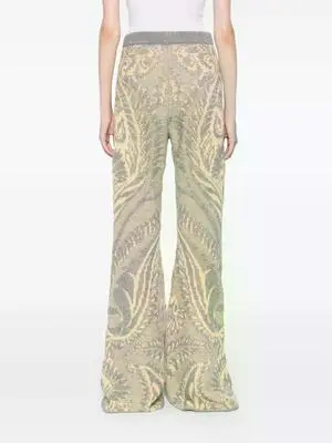 Etro Patterned Intarsia Wool Trousers