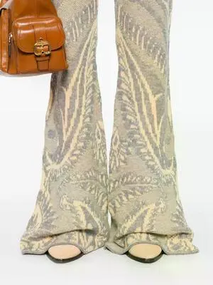 Etro Patterned Intarsia Wool Trousers