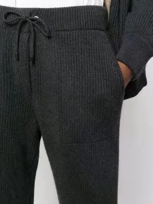 Brunello Cucinelli Ribbed-knit Cashmere Track Pants