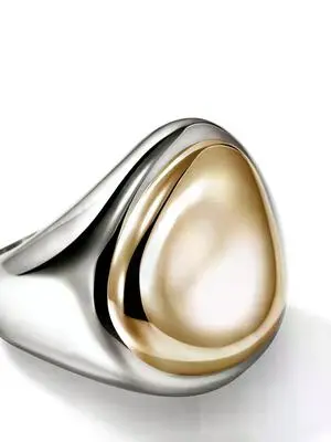 John Hardy 14kt Yellow Gold Pebble Ring