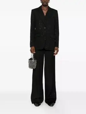 Sandro Sequin-embellished Striped Blazer