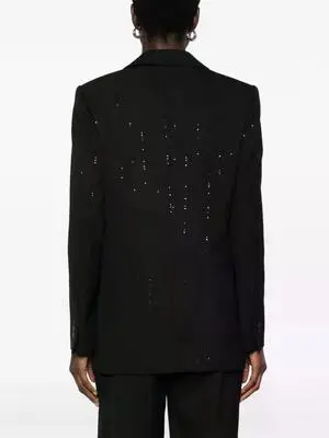 Sandro Sequin-embellished Striped Blazer