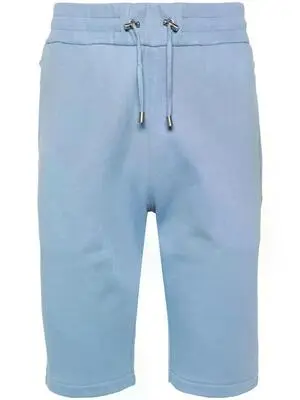 Balmain Logo-flocked Cotton Track Shorts