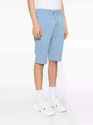 Balmain Logo-flocked Cotton Track Shorts