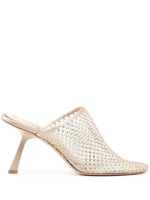 Studio Amelia 80mm Dolly Mules - Neutrals