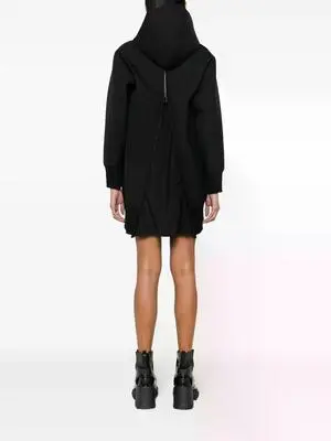 Sacai Layered Cotton Sweatshirt - Black