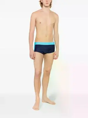 AMIR SLAMA Logo-appliqué Swim Shorts