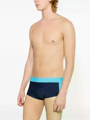 AMIR SLAMA Logo-appliqué Swim Shorts