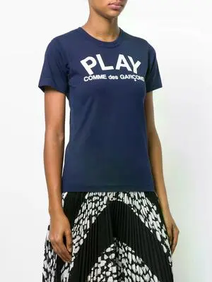 Play Comme Des Garcon Slim-fit Logo T-shirt