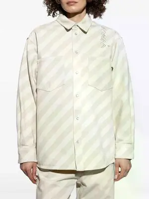 Marni Diagonal Stripe Denim Shirt