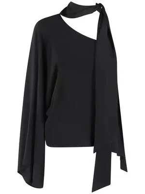 Federica Tosi Crepe-de-chine One-shoulder Blouse