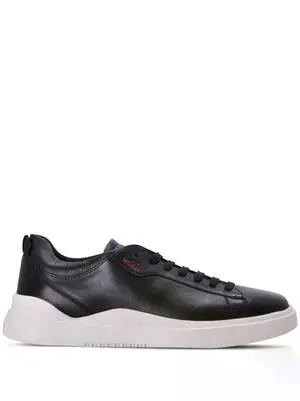 Hugo Logo-debossed Leather Low-top Sneakers