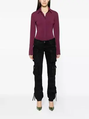 Attico Essie Cargo Jeans - Black