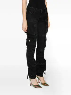 Attico Essie Cargo Jeans - Black