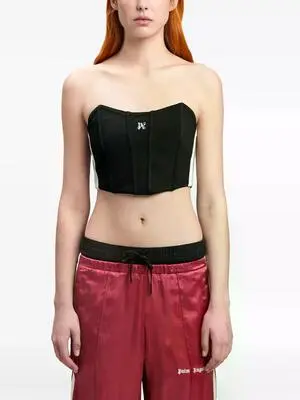 Palm Angels Monogram-print Corset Top