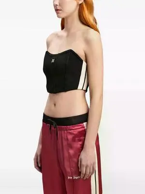 Palm Angels Monogram-print Corset Top
