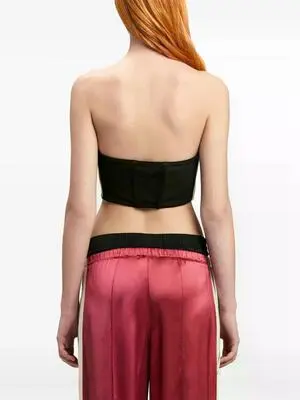 Palm Angels Monogram-print Corset Top