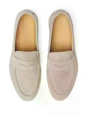 SCAROSSO Luciana Calf-leather Loafers - Neutrals