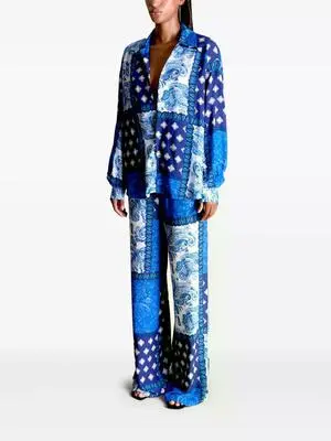 DONDE ESTEBAN Patchwork-print Shirt