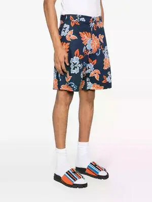 Maison Kitsuné Floral-print Ripstop Shorts