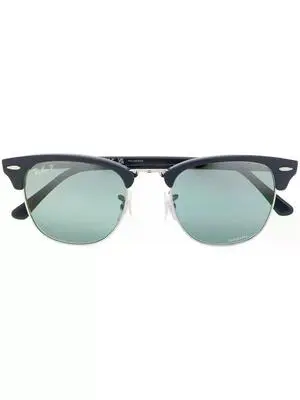 Ray-ban Contrasting-bridge Detail Sunglasses - Blue