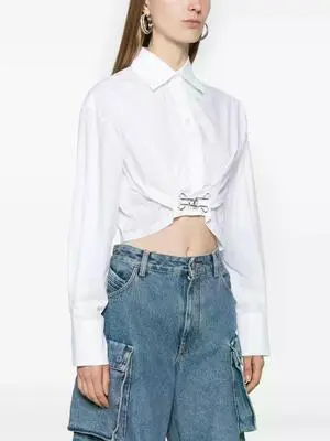 Moschino Poplin Cropped Shirt
